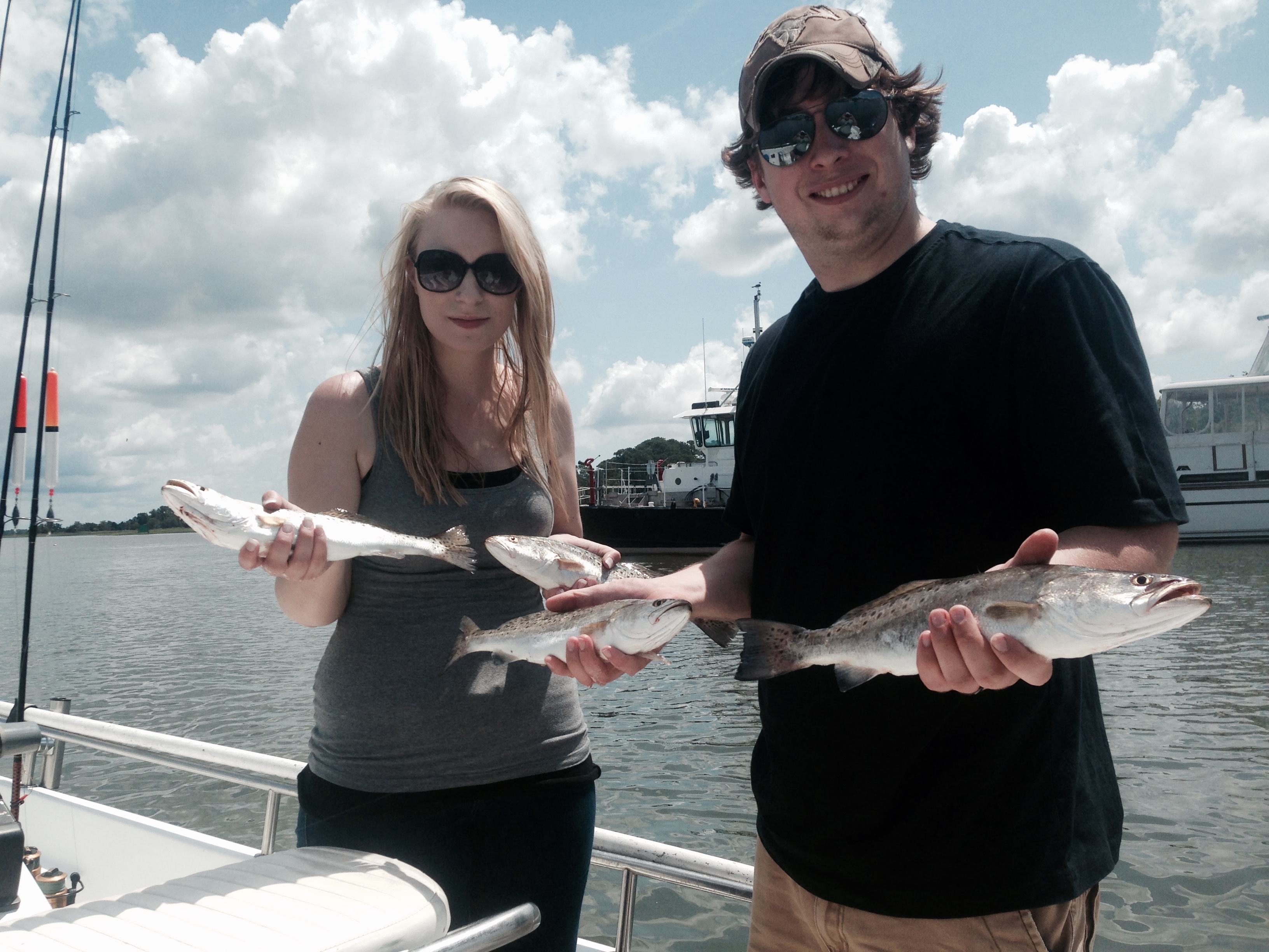 Alyssa and Chris Wolfe enjoying some seatrout fishing! - Coastal River ...