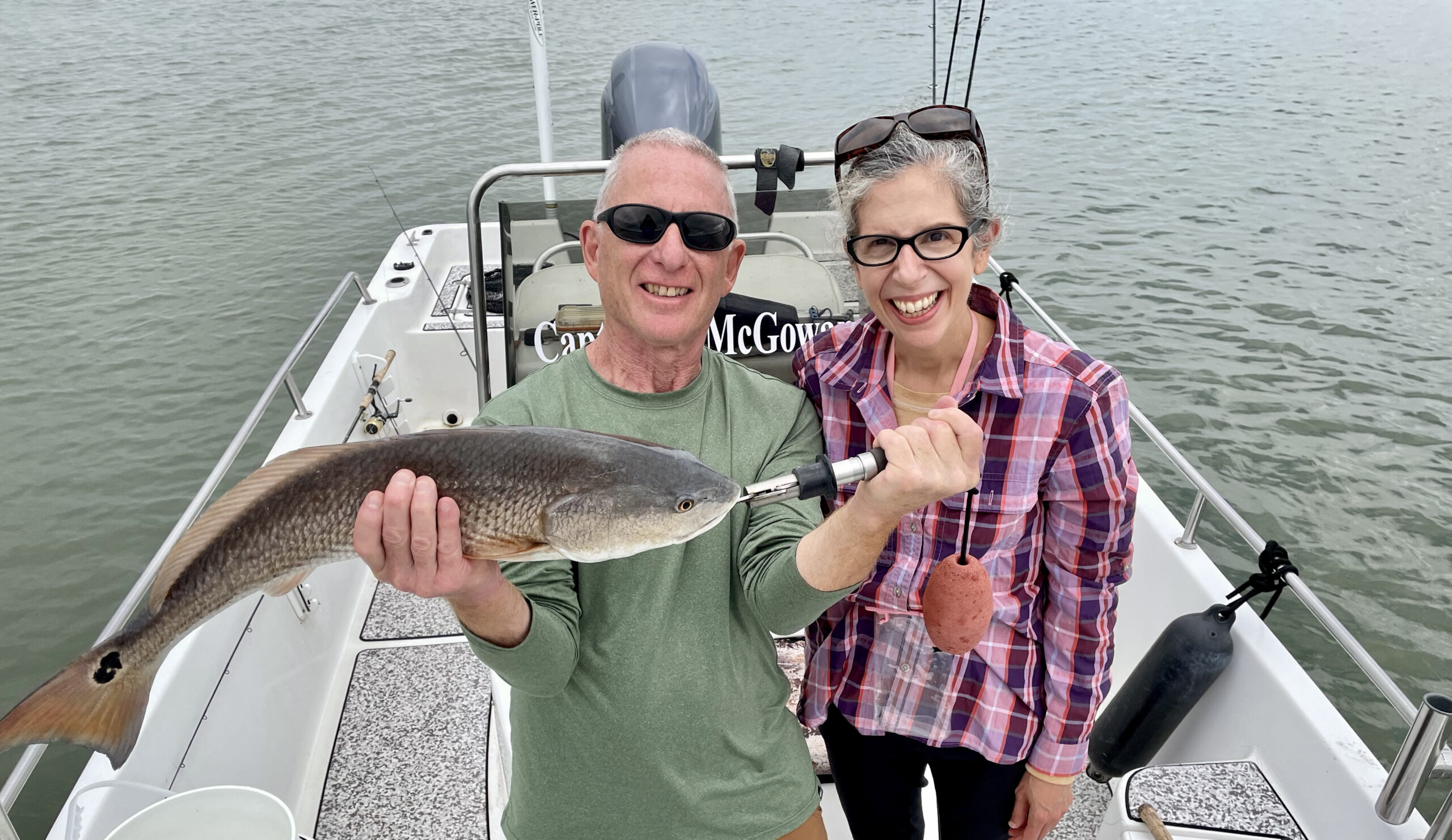 Bill Kefalas and Capt. Jack with a nice October redfish. - Coastal ...